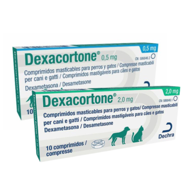 Dexacortone comprimidos masticables para perros y gatos