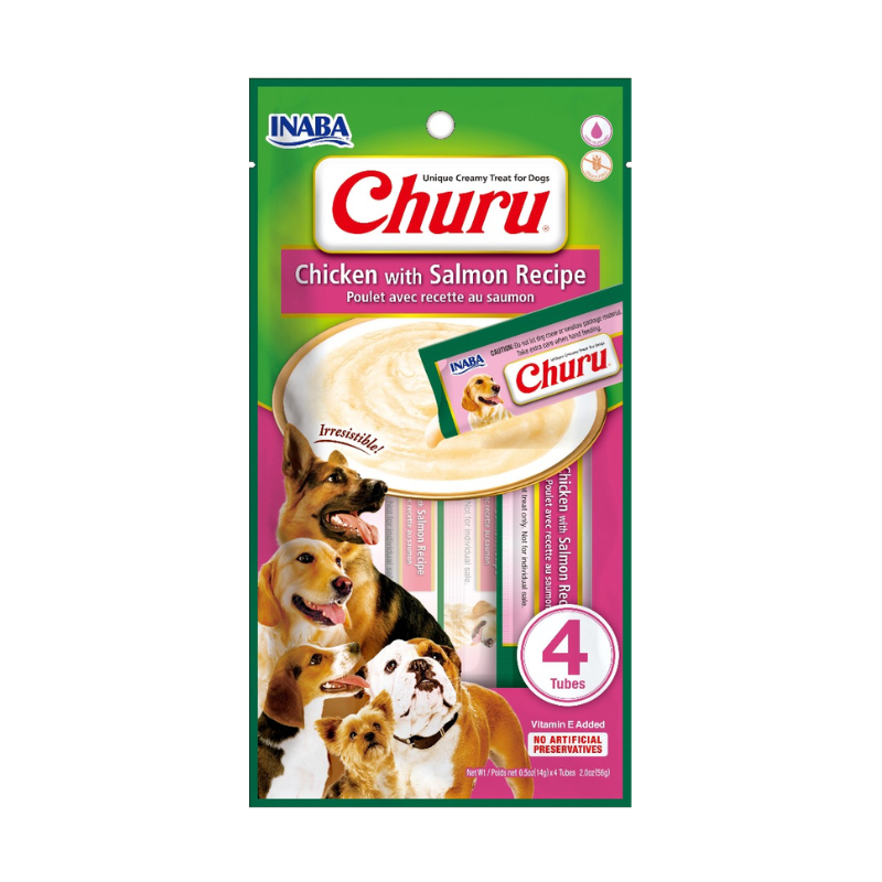 Churu DOG Recepta de Pollastre i Salmó (12x4x14gr)