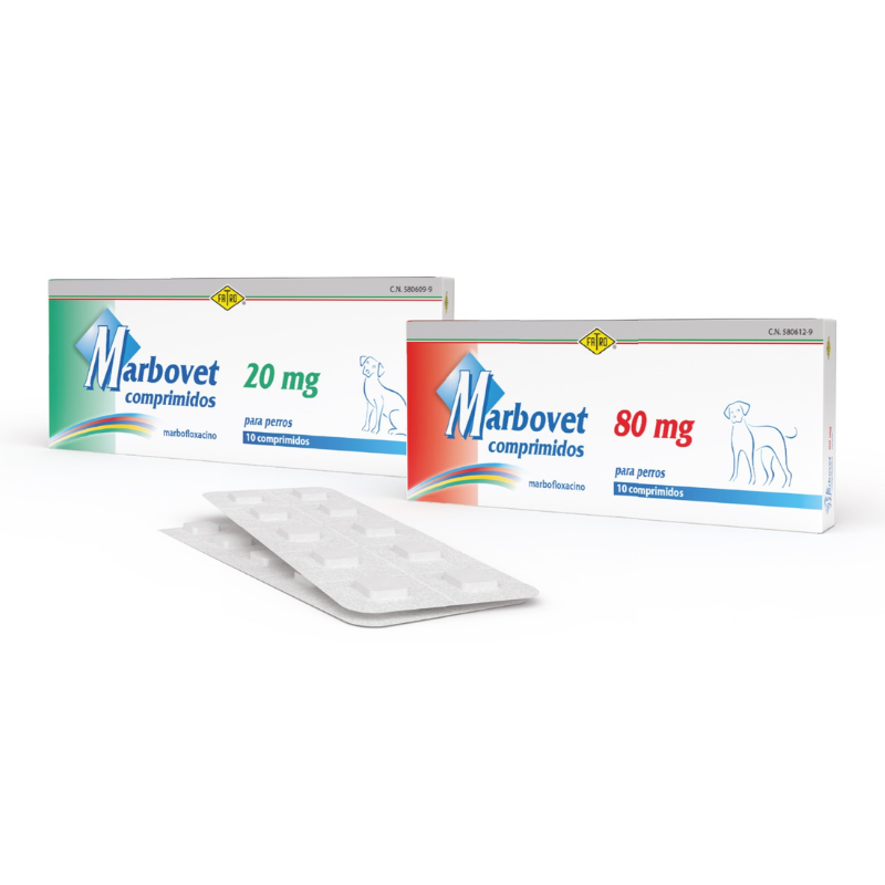 MARBOVET 80 mg (10 comp.) | Albet Distribuidora Veterinaria