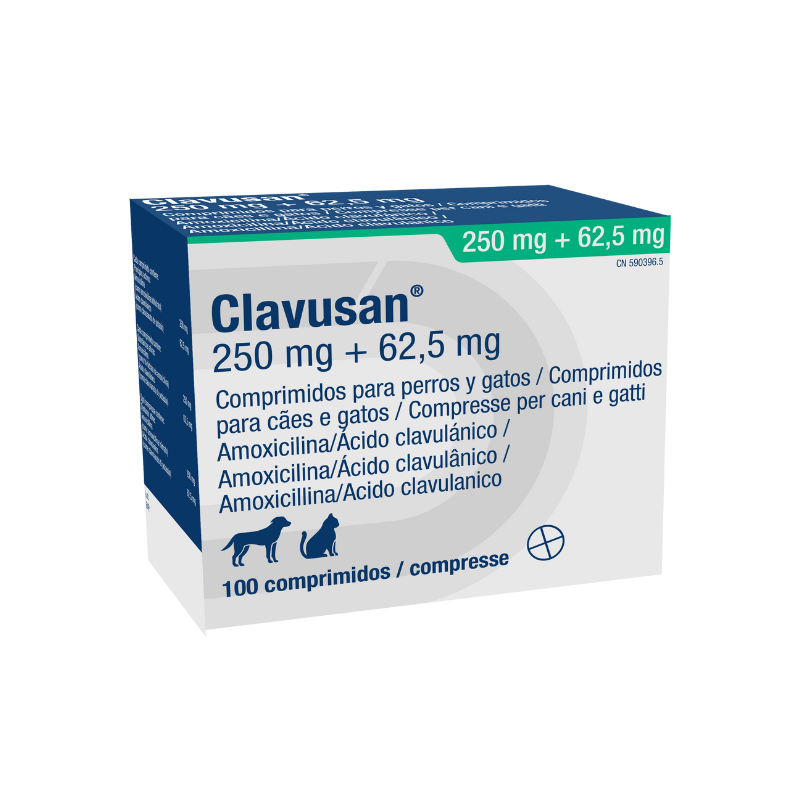 CLAVUSAN 250/62,5 mg (100 comp.) l Albet Distribuïdora Veterinària